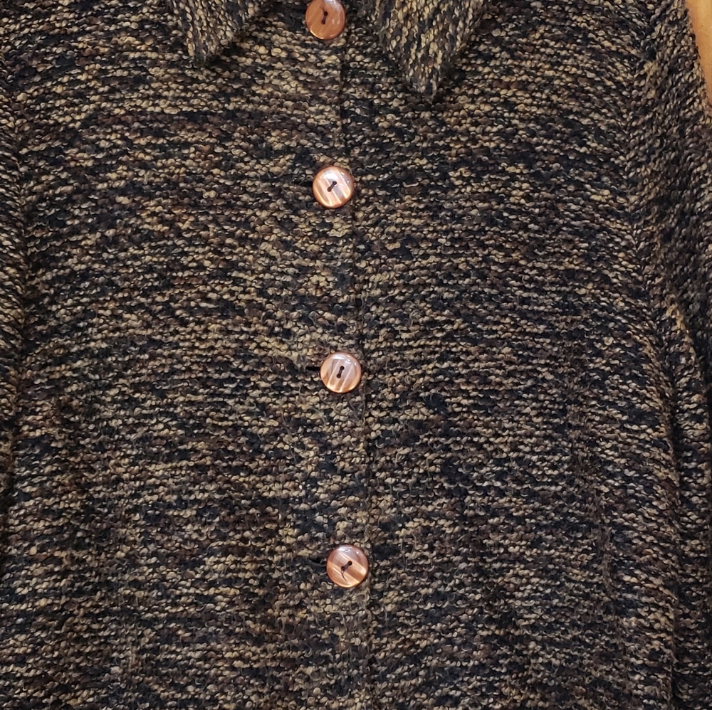 Laura Tyler Vintage Tweed Button Up Sweater Cardigan,… - Gem